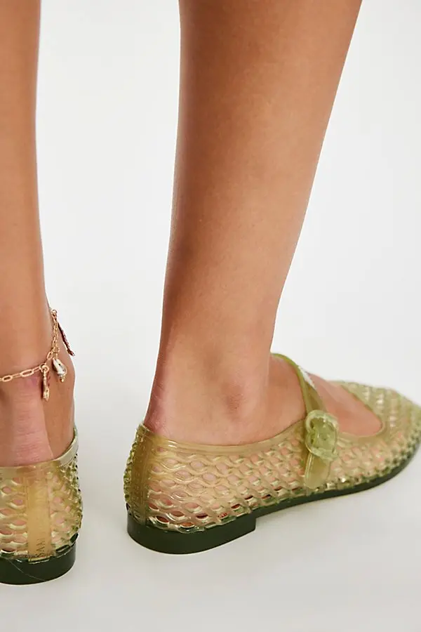 Sam Edelman Michaela Jelly Mary Janes - Pear Green | Editorialist